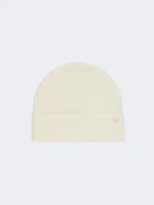 Max Mara Cashmere Beanie - Optical White