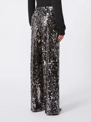 Max Mara Tulle And Sequin Embellished Trousers