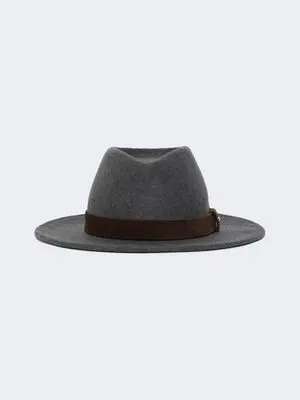 Max Mara Wool Felt Fedora - Medium Grey