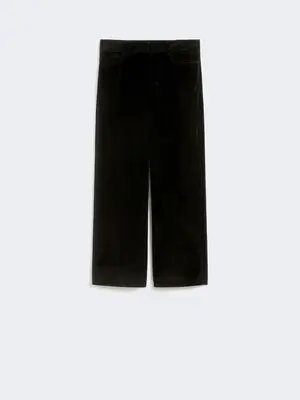 Max Mara Corduroy Flared Trousers - Black
