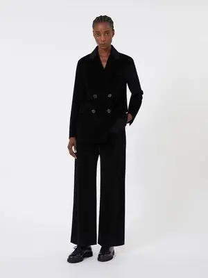 Max Mara Corduroy Flared Trousers - Black