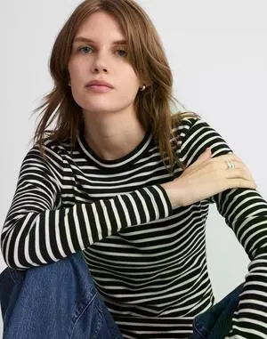 Madewell 90s Crewneck Long-sleeve Tee - Bengal Stripe