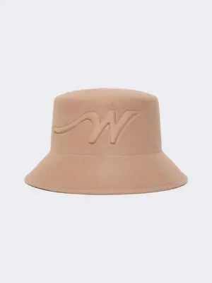 Max Mara Wool Felt Bucket Hat - Camel