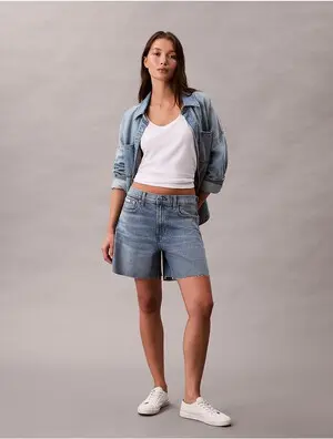 Calvin Klein Denim Shorts For Women