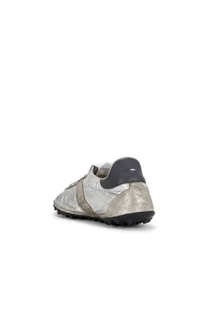 MAISON MARGIELA Sprinters Low Top Sneakers - Silver  White  & Natural