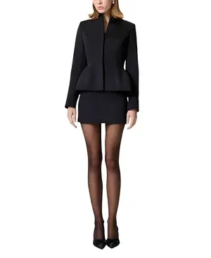 Nocturne Notched Lapel Outerwear For Women