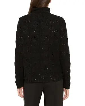 NIC+ZOE Cable Knit Sparkle Sweater