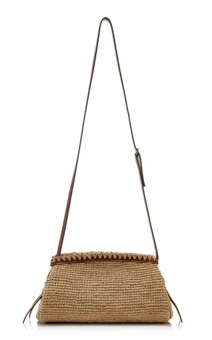 Staud Maude Raffia Clutch - Neutral