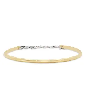 Shashi Bar & Chain Bangle Bracelet - Gold