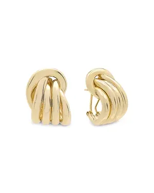 Shashi Roux Multirow Hoop Earrings - Gold