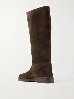 Legres 80 Suede Knee Boots - Brown