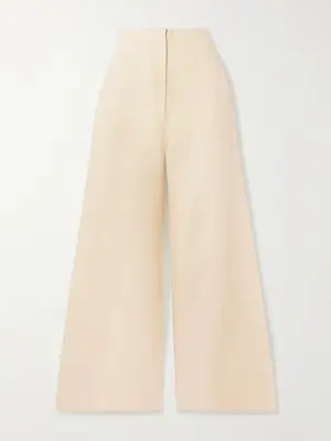 ANDRES OTALORA El Sol Linen Wide-leg Pants