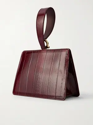 FERRAGAMO Patent-leather Wristlet Clutch