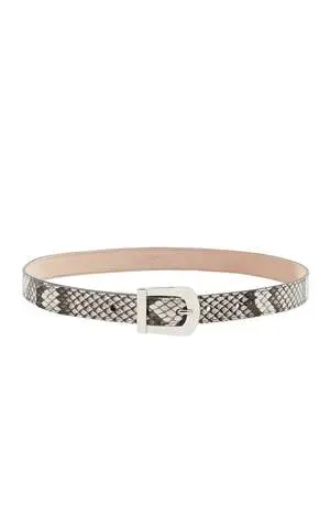 Gabriela Hearst Marija Buckle Belt - Black/white