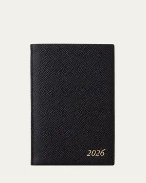 Smythson 2026 Pocket Panama Weekly Diary - Black