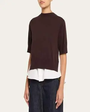 Sacai Layered Knit Sweater