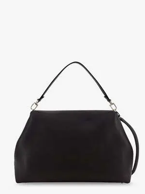 TOTÊME T-lock Leather Shoulder Bag - Black