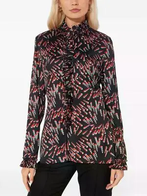 Rabanne Patterned Ruffled Blouse