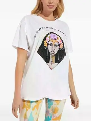 ONETEASPOON Printed Round-neck T-shirt