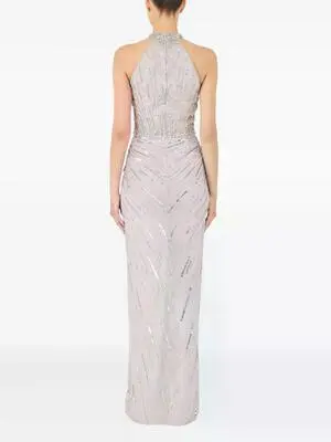 Jenny Packham Carmen Maxi Dress - Grey