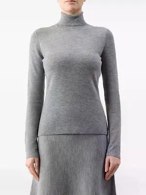 Gabriela Hearst May Roll-neck Long-sleeved Jumper - Grey