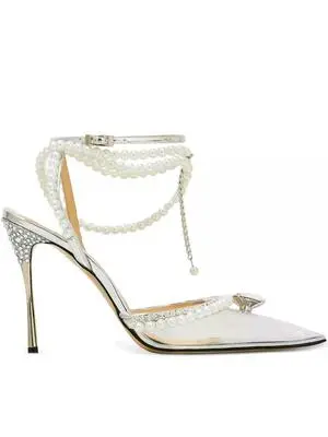 Mach & Mach 110mm Diamond Of Elizabeth Pearl-embellished Pumps