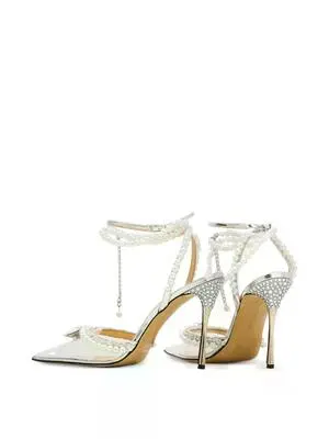 Mach & Mach 110mm Diamond Of Elizabeth Pearl-embellished Pumps