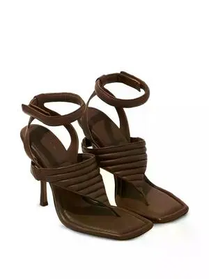 GIABORGHINI 110mm Ankle Strap Square-toe Sandals
