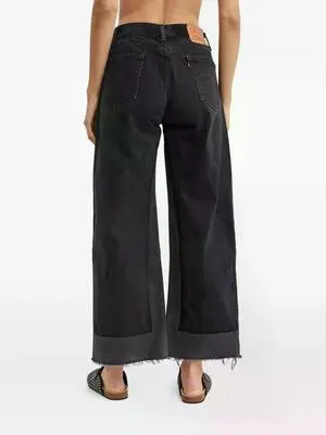 B Sides Frayed Cropped Jeans