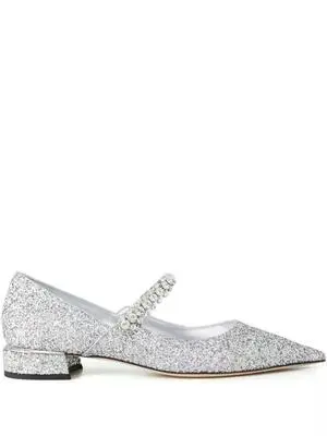 JIMMY CHOO 25mm Bing Crystal-embellished Pumps - Silver