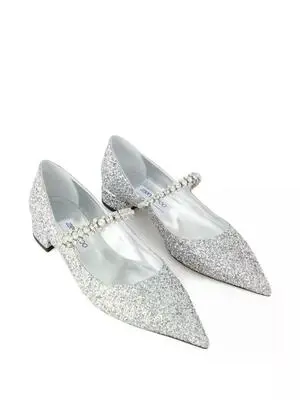 JIMMY CHOO 25mm Bing Crystal-embellished Pumps - Silver