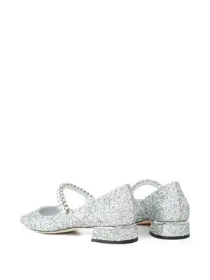 JIMMY CHOO 25mm Bing Crystal-embellished Pumps - Silver