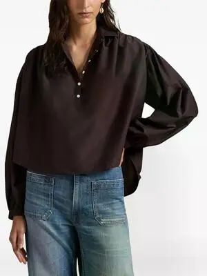 Polo Ralph Lauren Collared Long-sleeved Blouse