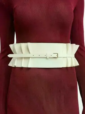 Zimmermann Ruffled Leather Belt