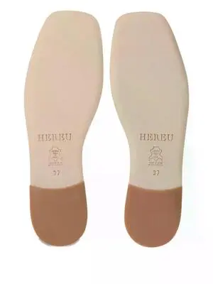 Hereu Llasada Knot-detail Ballet Flats - Brown