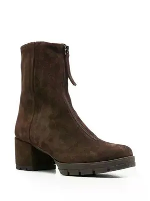 Unisa Leather Zip Ankle Boots