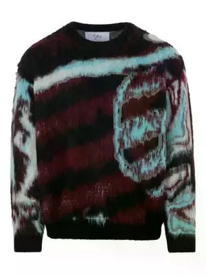 Aztech Mountain Striped Crewneck Sweater