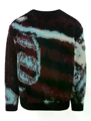 Aztech Mountain Striped Crewneck Sweater