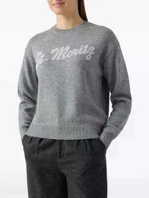 MC2 SAINT BARTH Heart-motif Sweater - Grey