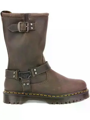 Dr. Martens Buckle-strap Biker Boots