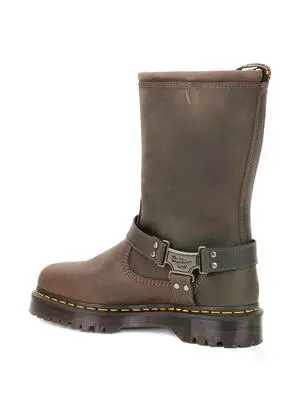 Dr. Martens Buckle-strap Biker Boots
