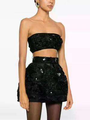MITILIANE COUTURE Embroidered Bustier Top