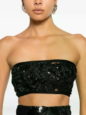 MITILIANE COUTURE Embroidered Bustier Top