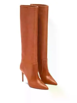 Paris Texas 85mm Pointed Leather Boots