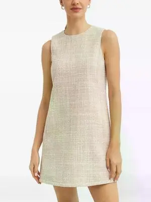 Theory Sleeveless Tweed Mini Dress