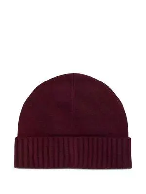 Ralph Lauren Ribbed Beanie With Button Detail