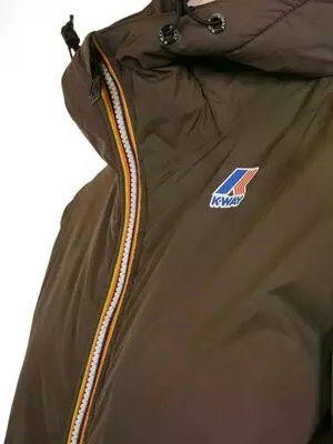 K-WAY Hooded Zip-up Jacket - Brown