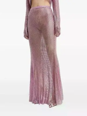 SANTA BRANDS Rhinestone-embellished Maxi Skirt - Pink