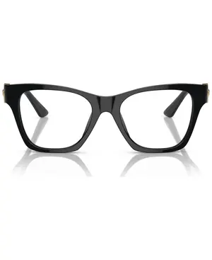 Versace Eyeglasses Full Rim, Irregular Shape - Black