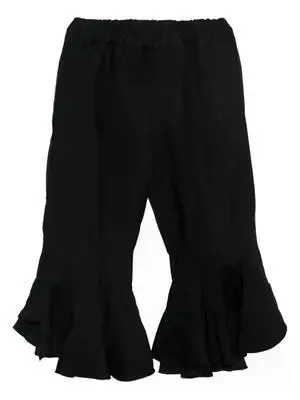 Comme Des Garçons Tiered Hem Flared Trousers